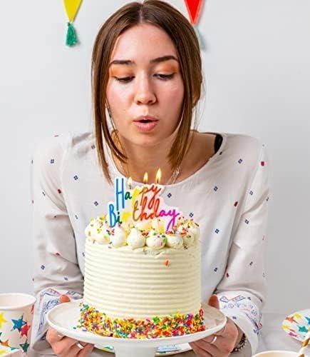 Talking Tables Colorful Happy Birthday Candles | Bright and Bold ...